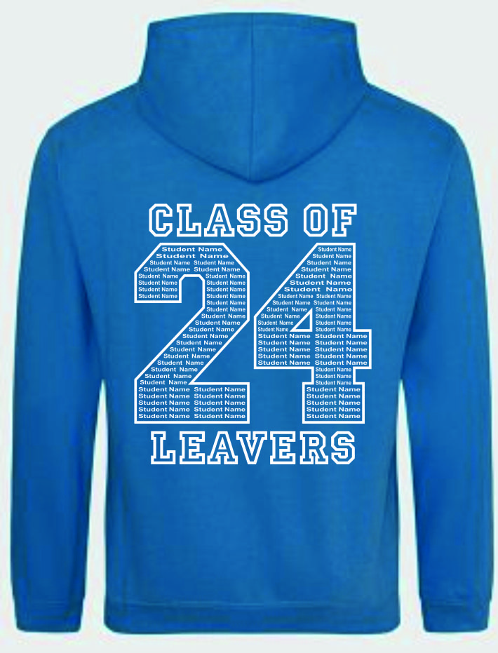 Leavers Hoodies printed / embroidered to your spec by Actifwear ...